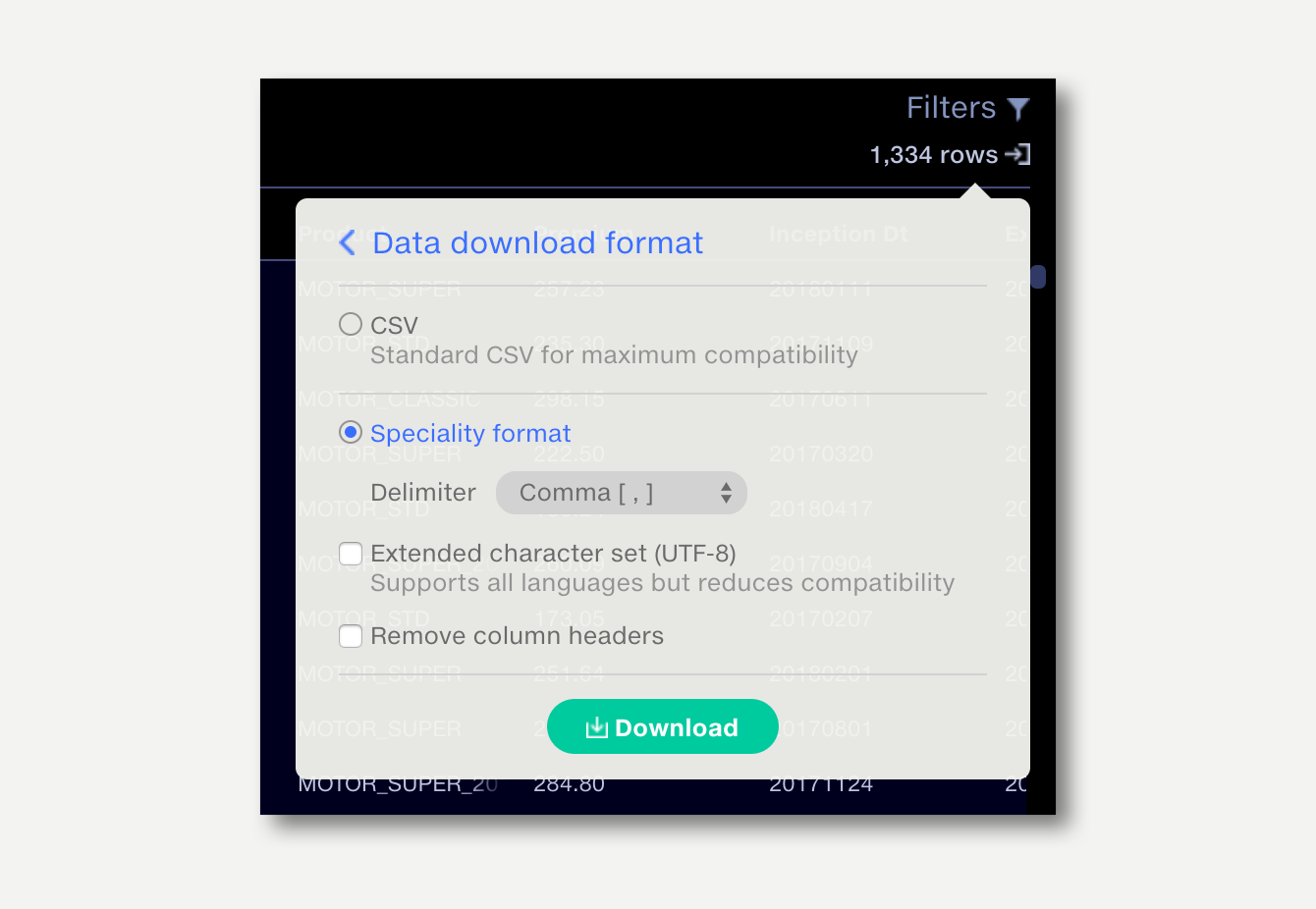Quantemplate – Inputs and outputs